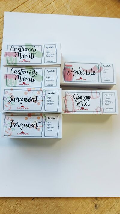 Personalizare etichete produse inclusiv alimentare